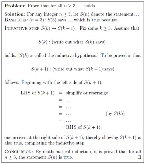 soft question proof writing how to write a clear induction proof
