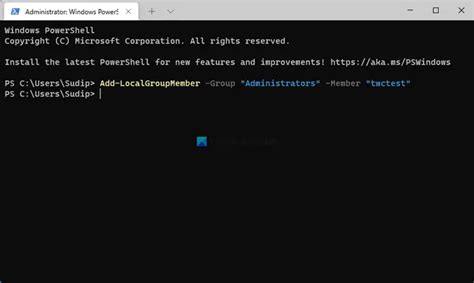Add Local Or Microsoft Accounts To Administrators Group With Powershell