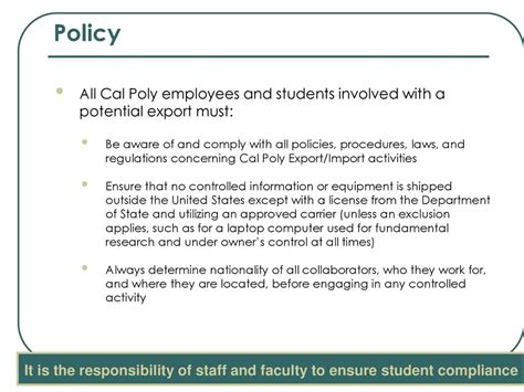 export import controls and compliance training for faculty and staff