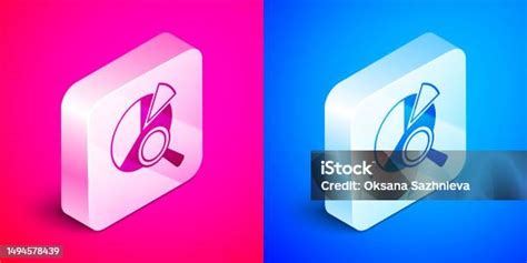 분홍색과 파란색 배경에 격리된 동면 돋보기 및 데이터 분석 아이콘 검색 기호 실버 스퀘어 버튼 벡터 0명에 대한 스톡 벡터 아트 및 기타 이미지 Istock