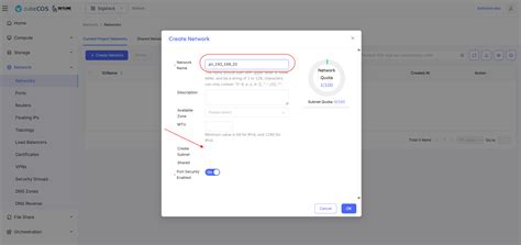Create Private Network Welcome To The Bigstack Cube Platform