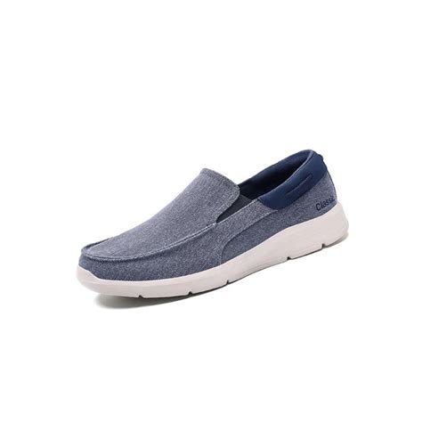 Simanlan Canvas Shoes For Men Slip On Deck Shoes Casual Loafer Walking