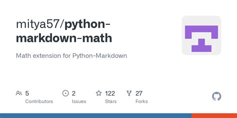 Github Mitya57python Markdown Math Math Extension For Python Markdown
