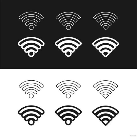 Transparent WiFi Vector In Illustrator SVG EPS PNG Download Template Net