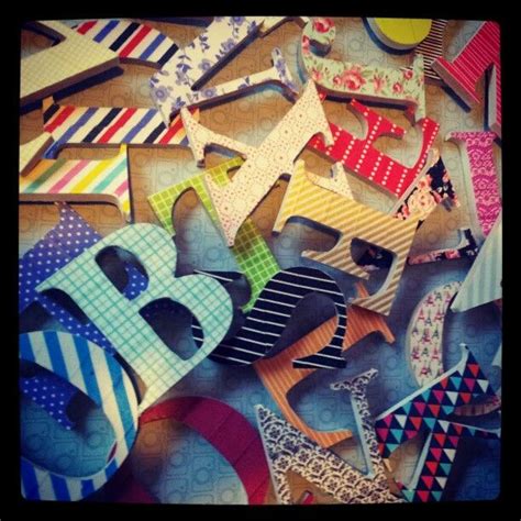 Washi Tape Letters For Diy Crafts