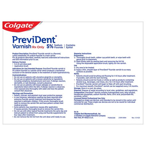 Colgate® Prevident® Varnish 5 Sodium Fluoride