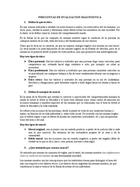 Preguntas De Evaluacion Diagnostica Descargar Gratis Pdf Moralidad Preguntas De Evaluacion Diagnostica Descargar Gratis Pdf Moralidad