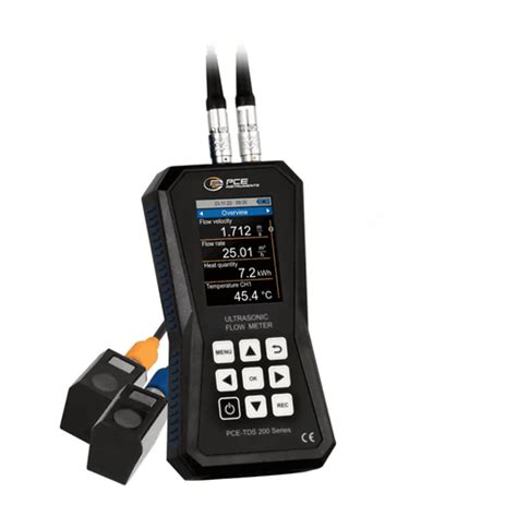 PCE Instruments Ultrasonic Flow Meter Includes S Sensor For 20 108mm Pipes TDS 200 S Shop