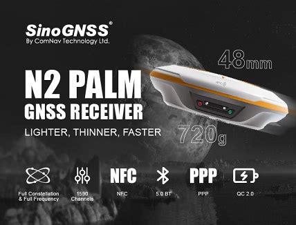 RTK GNSS Receiver For Surveying Mapping Construction