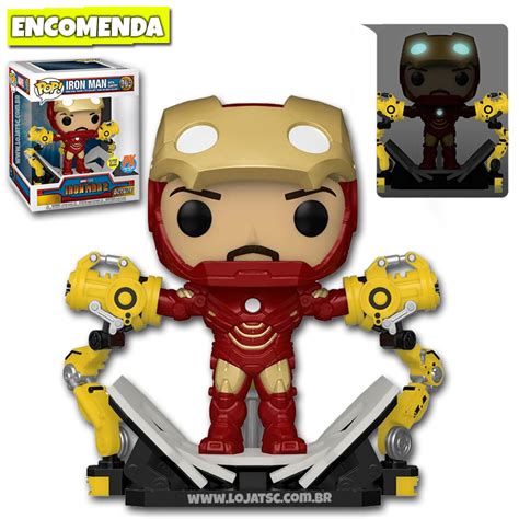 PrÉ Venda Funko Pop Iron Man 2 Iron Man Com Gantry 905 Loja Tsc