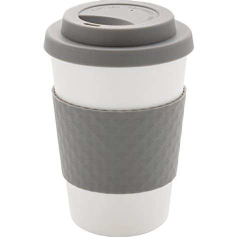 Wiederverwendbarer Kaffeebecher 270ml 270 Ml Grau Pp Silikon 79g