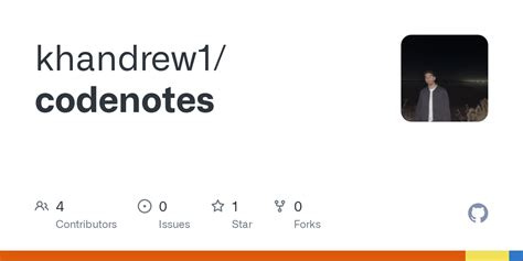 Github Khandrew1codenotes