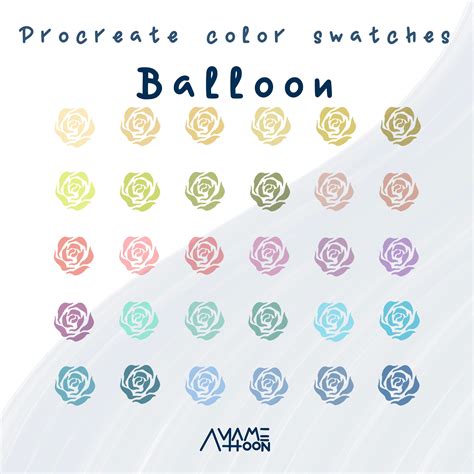 Procreate Color Palette Procreate Color Swatches Procreate Etsy