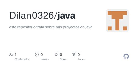 Github Dilan Java Este Repositorio Trata Sobre Mis Proyectos En Java