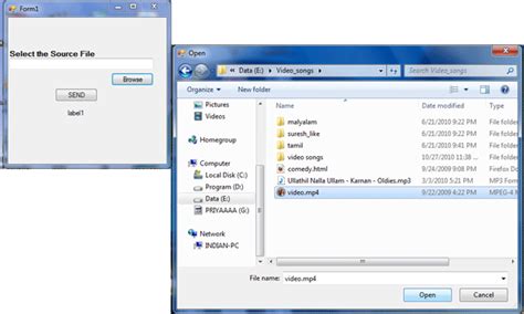 File Transfer Program Using Cnet Windows Application