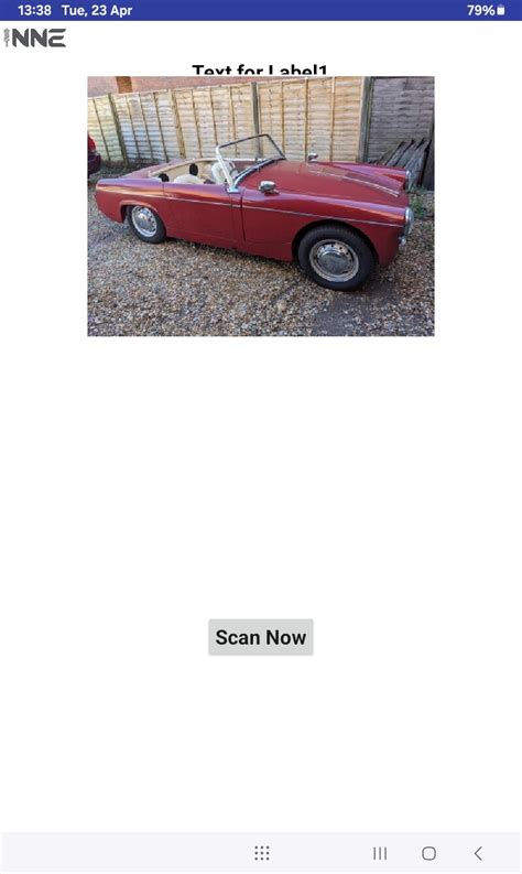 show text and cycle part in picture after scanning mit app inventor