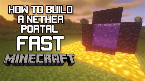 How To Build A Nether Portal FAST Dream Speedrun Strategy Minecraft Shorts YouTube