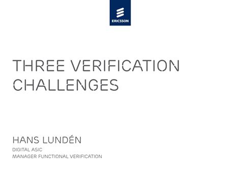 ppt three verification challenges powerpoint presentation free download id 3383651