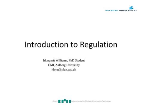 Introduction To Telecom Regulation Pptx