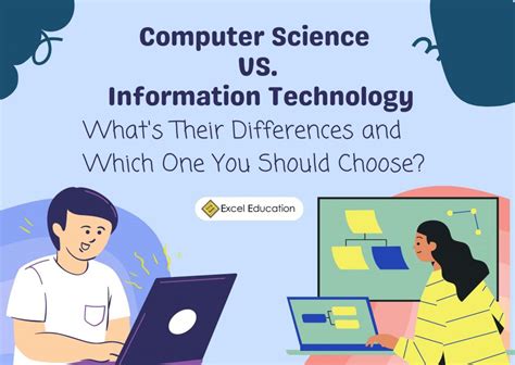 computer science vs information technology degree excel education