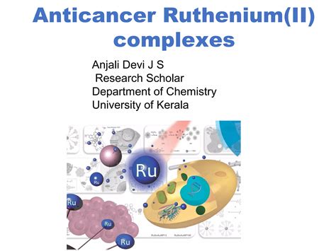 Anticancer Rutheniumii Complexes Anjali Devi J S Ppt