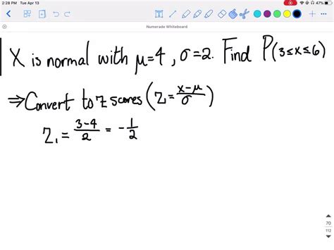 Assume That X Has A Normal Distribution With The Specified Mean And Standard Deviation Find The