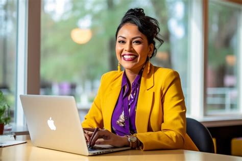 Premium Ai Image Diverse Office Portrait Of Beautiful Indian It