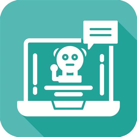 Chat Bot Vector Icon 20217070 Vector Art At Vecteezy