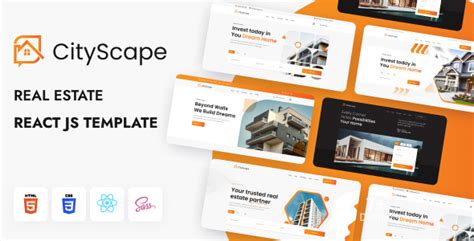 Cityscape Real Estate React Js Template By Wowtheme7 Themeforest