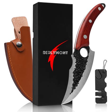 Set Cutite Macelar Cutit Bucatar Cutit Japonez Forjat Manual Full Tang Antiaderent De