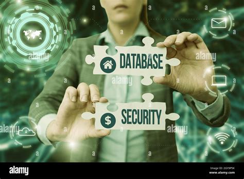 Hand Writing Sign Database Security Word For Security Controls To Protect Databases Against