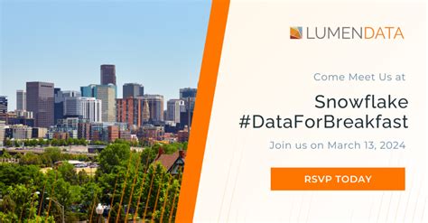 Meet Lumendata At Snowflake Dataforbreakfast In Denver Lumendata