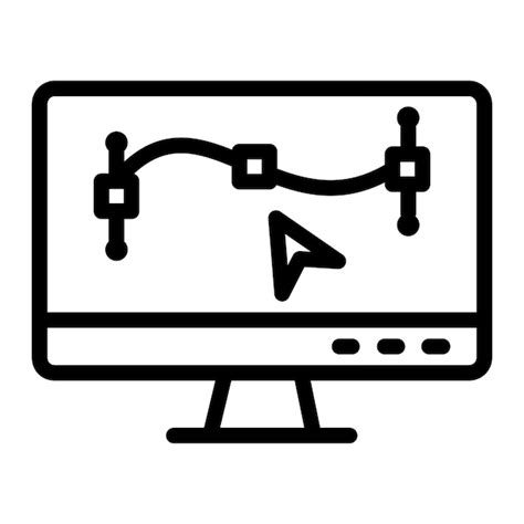 Premium Vector Monitor Vector Icon Design Illustration