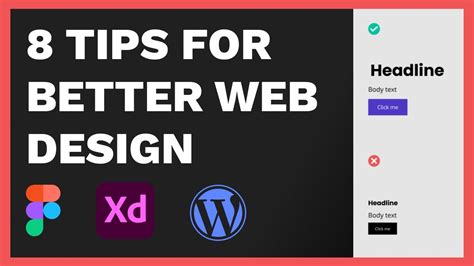 Web Design Tutorials 8 Tips For Better Web Design In 5 Min Youtube