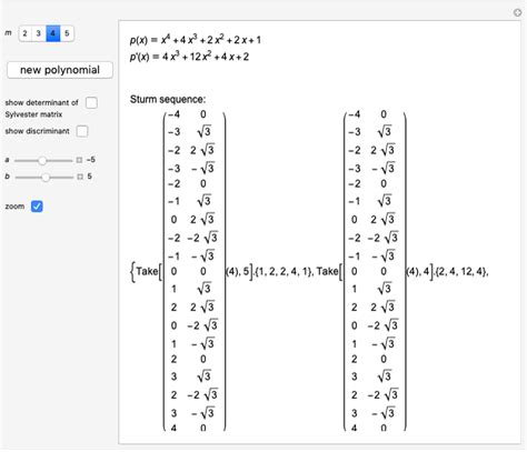 Sturms Theorem For Polynomials Wolfram Demonstrations Project