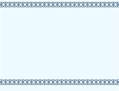 Blue Certificate Border Png