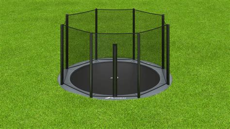10 Round Akrobat In Ground Trampolines Safety Net Enclosure System