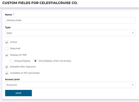 How Do I Add Custom Fields To A Purchase Request