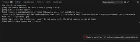 resolving the emulator architecture mismatch error devops support