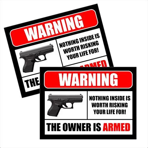 Top 5 Best Gun Warning Signs For Sale 2016 Product Boomsbeat