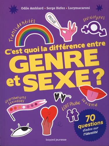C est quoi la différence entre genre et sexe de Odile Amblard Grand Format Livre Decitre