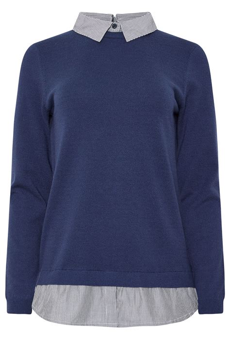 Mandco Navy Blue 2 In 1 Jumper Mandco