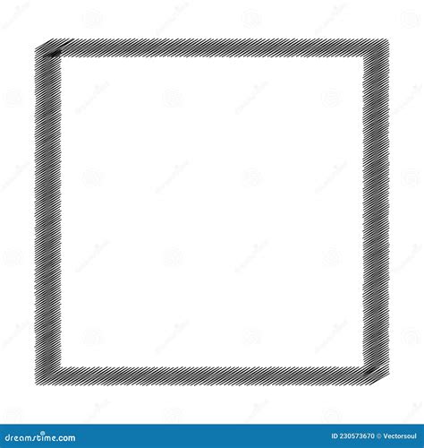 Square Rectangle Scribbling Sketchy Sketch Doodle Lines Element
