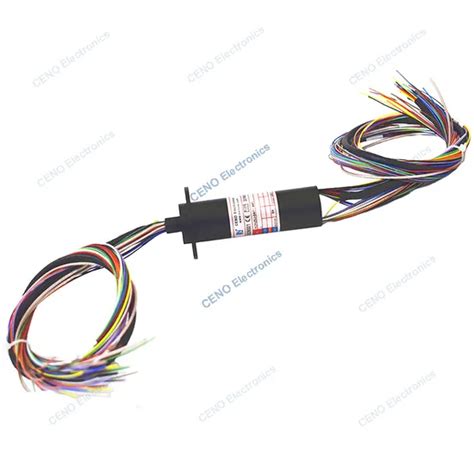 Integrate Electric Power And Encoder Signal Slip Ring Capsule Rotating