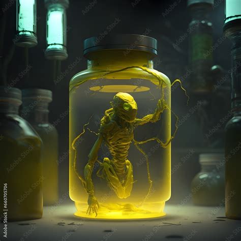 Inside The Bene Tleilax Laboratory Humanoid In Jar Full Of A Yellow