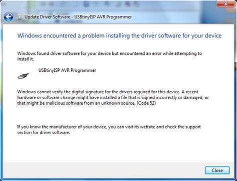fixed usbtinyisp drivers for 64 bit windows 7 vista x64 mightyohm