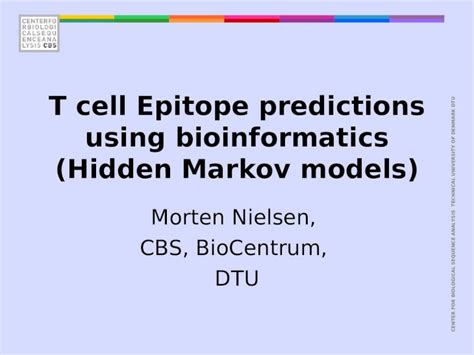 ppt center for biological sequence analysistechnical university of