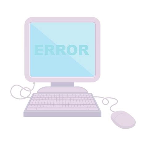 Artistic Flat Colour Illustration Of A Computer Error Stock Video At Vecteezy