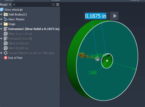 solved inventor a way to modify solid dimension without sketch mode