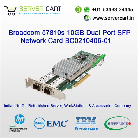 Broadcom 57810s 10gb 2 Port Sfp Network Card Bc0210406 01 Servercart